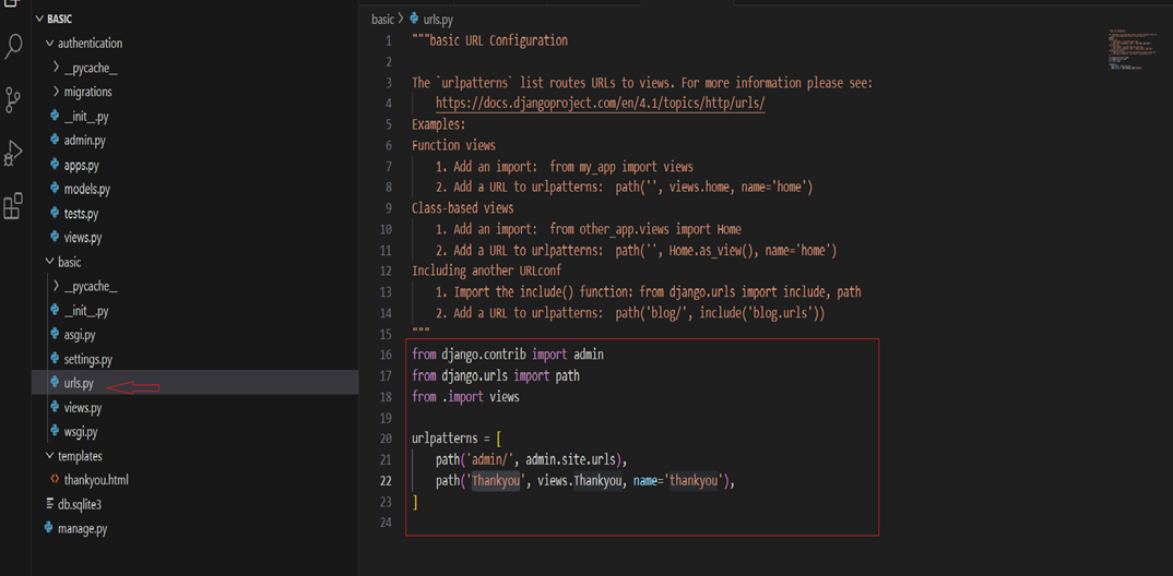 URLs in Django - Python Django projects -PythonCodeVerse