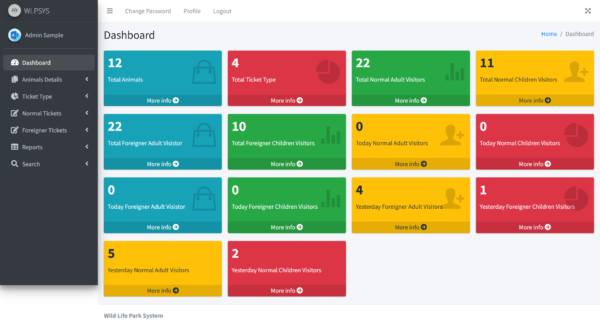 Wildlife Park System using Python Django - Python Django projects ...