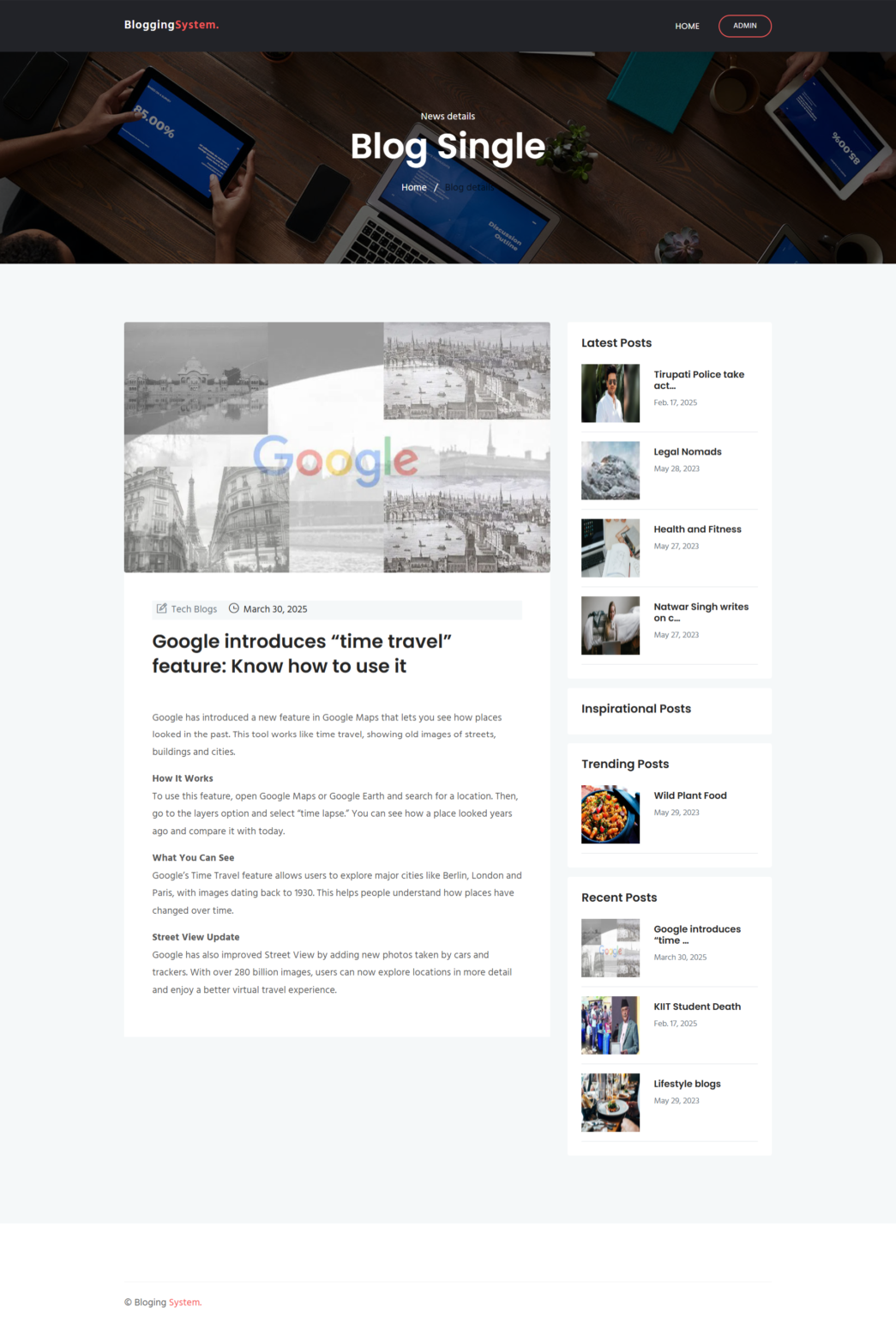 Blogging System using Python Django - Python Django projects -PythonCodeVerse