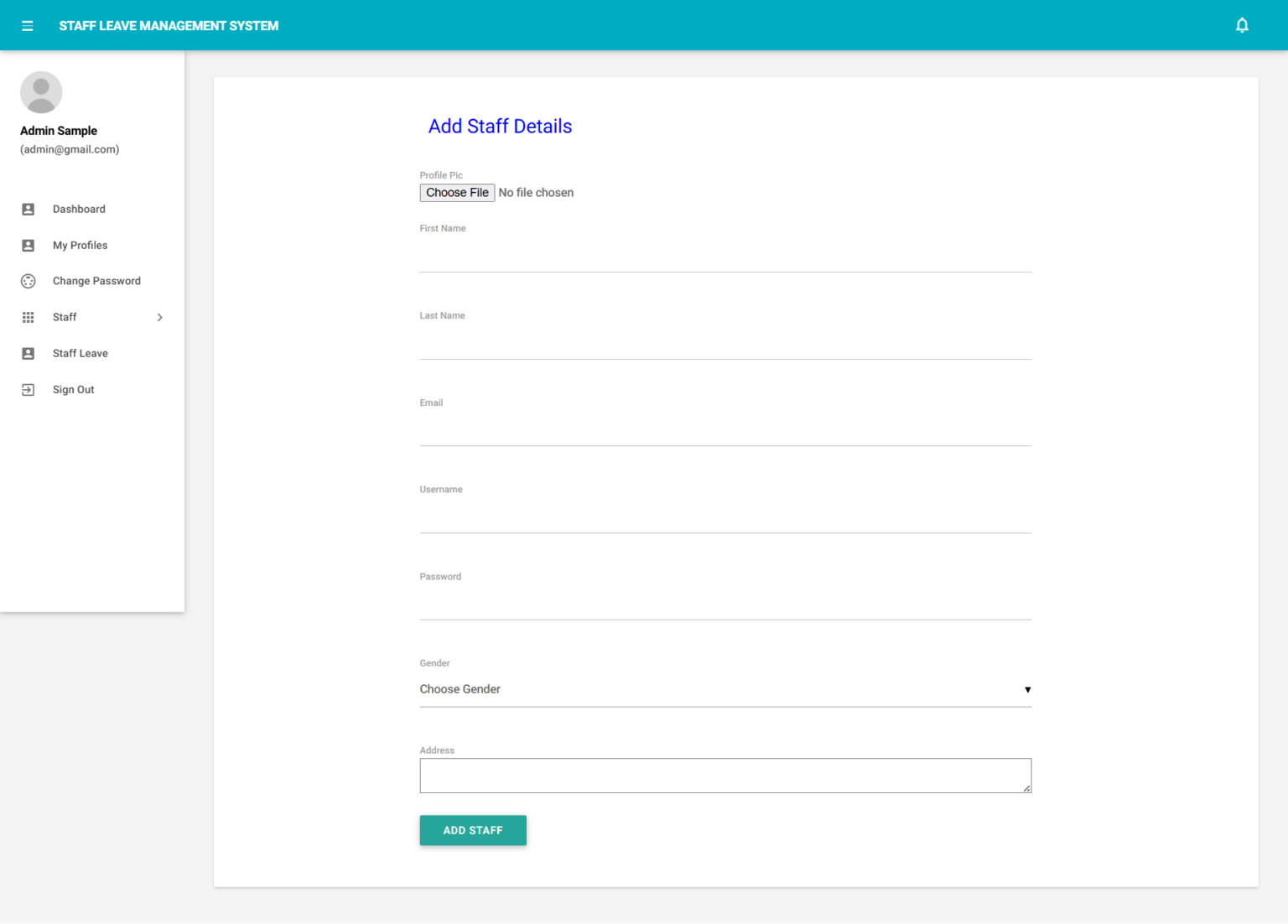 Staff / Employee Leave management System using Python Django - Python ...
