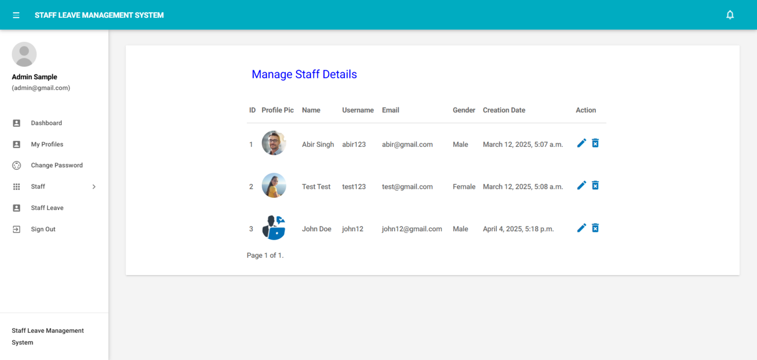 Staff / Employee Leave management System using Python Django - Python ...