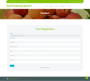 Food ordering System Project using Python Django Report for Final Year Students